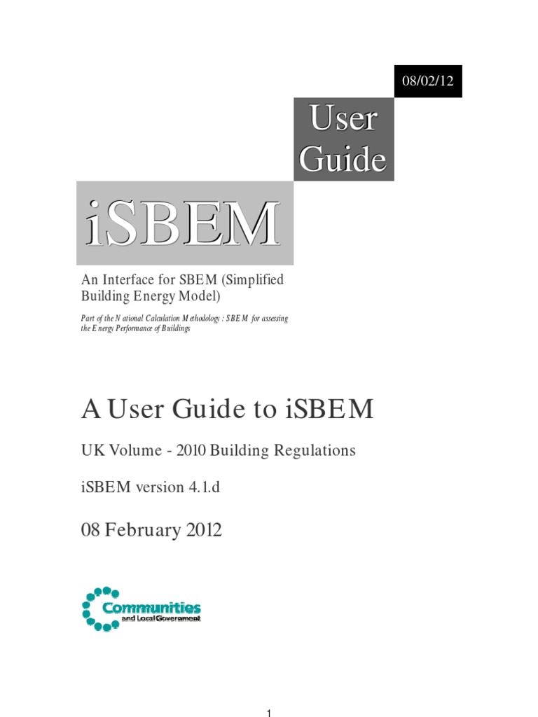 iSBEM User Guide v4.1.d 08feb12 | PDF | Photovoltaics | Building ...