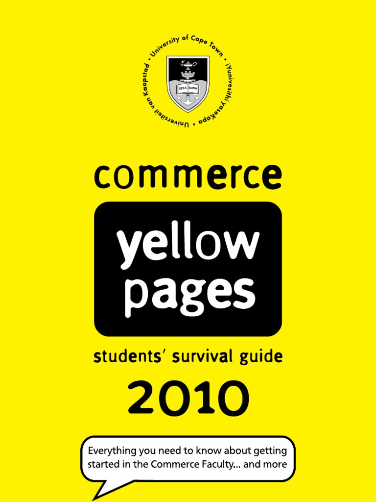 Comm Yellow Pages 2010 Final | PDF | Academia | Further Education