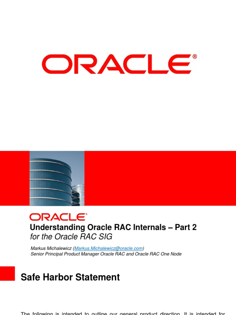 Understanding Oracle RAC Internals - Part 2 - Slides | PDF Understanding Oracle RAC Internals - Part 2 - Slides | PDF