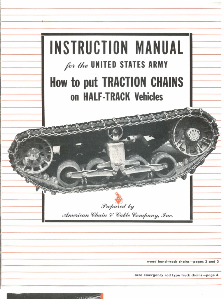 Halftrack Track Chains Instructions | PDF | Wheeled Vehicles | Vehicle ...