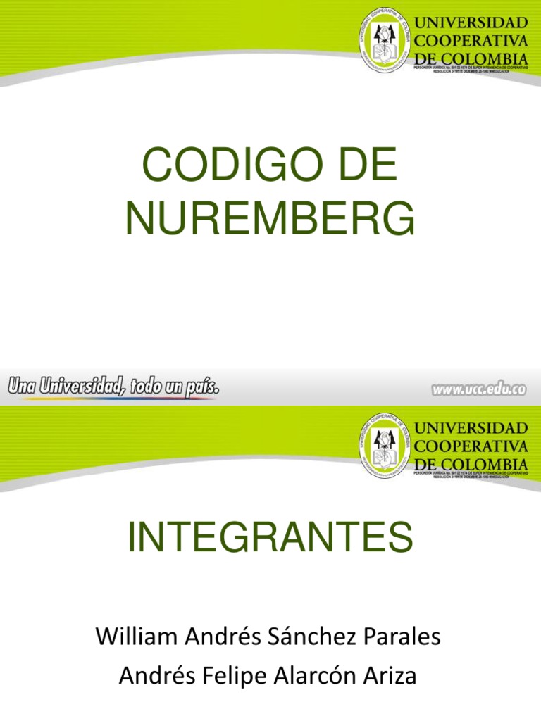 Codigo de Nuremberg | PDF | Medicina | Science