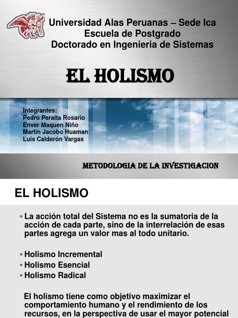 El Holismo | Holismo | Arquetipo