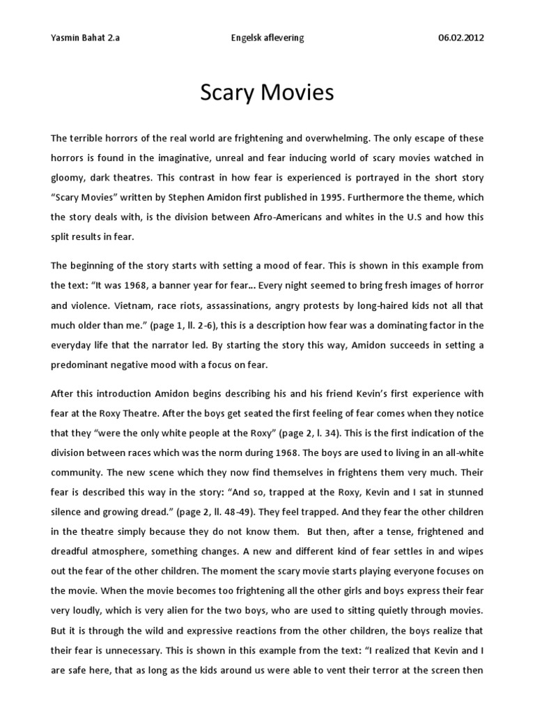 Scary Movies Analysis | PDF | Horror Fiction