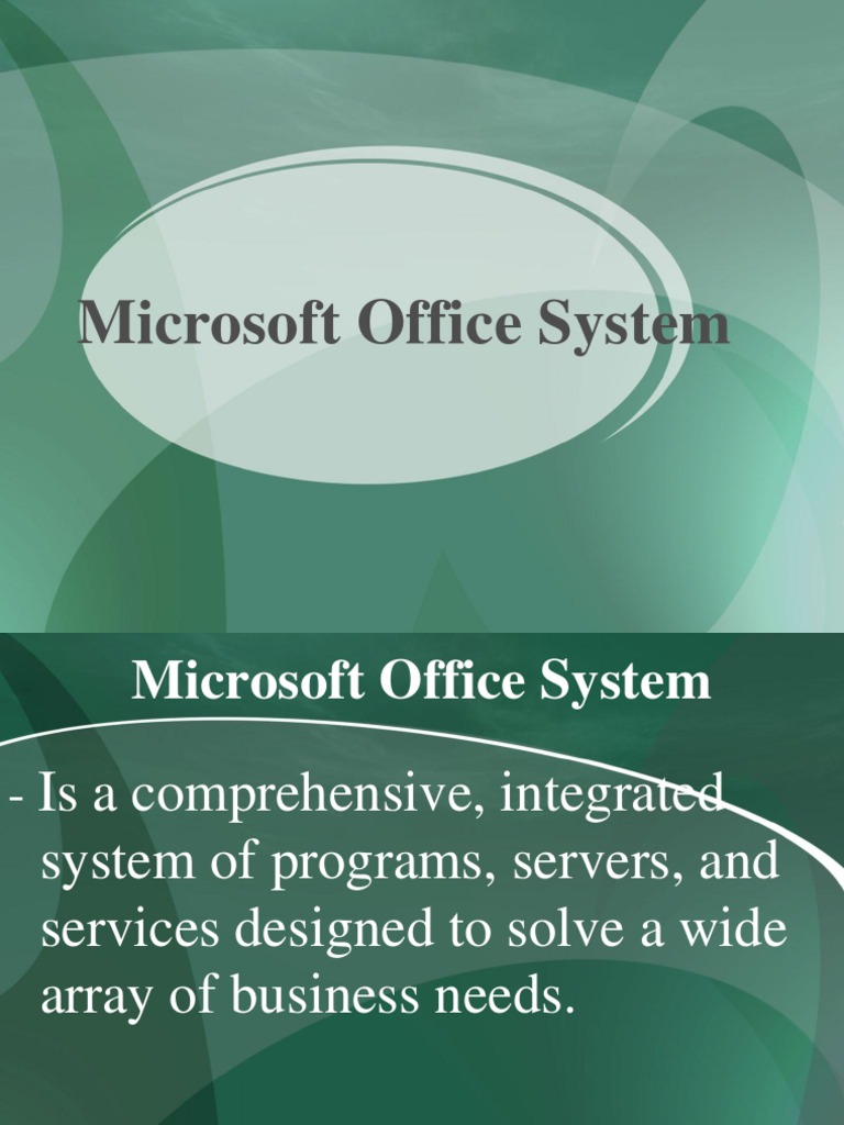 Introduction in MS Office.ppt | Spreadsheet | Microsoft Excel