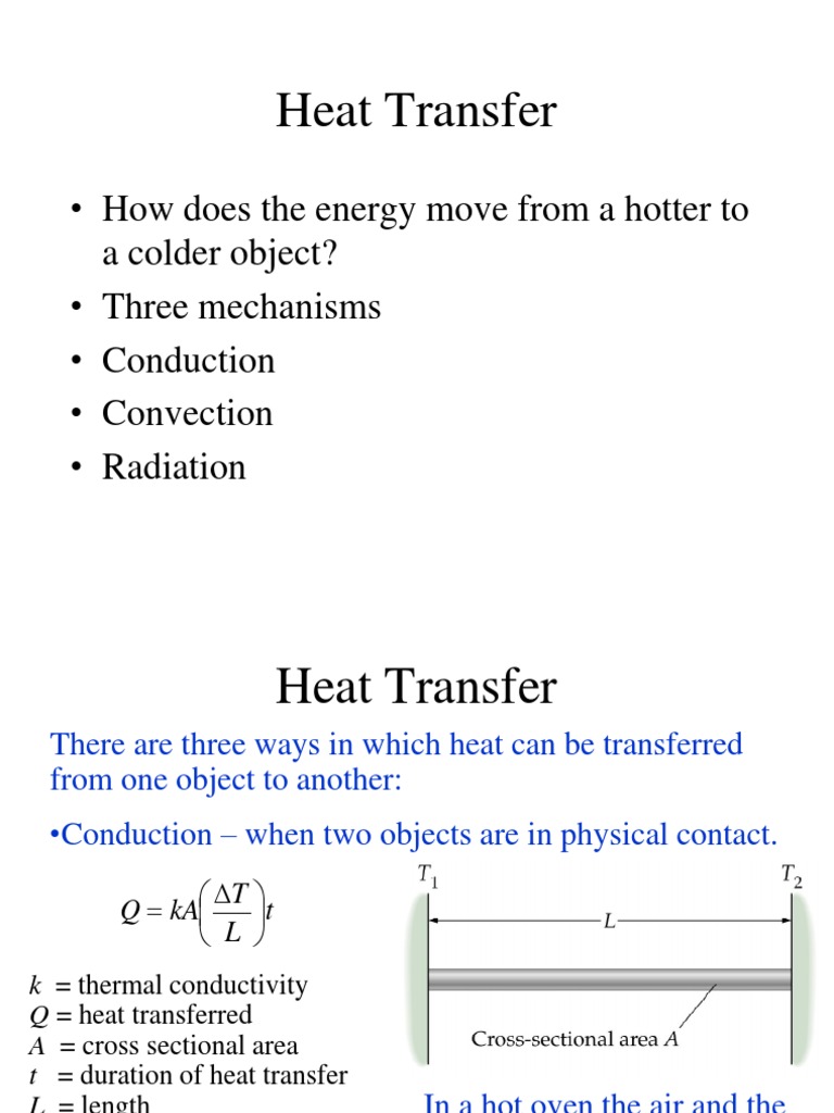 Heat Transfer | PDF | Thermal Conductivity | Heat Transfer