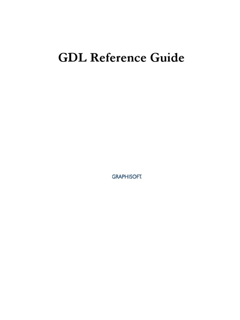 05 GDL Reference Guide | PDF | Library (Computing) | Scripting Language