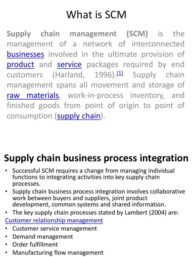 1.process Integration | PDF | Supply Chain Management | Supply Chain