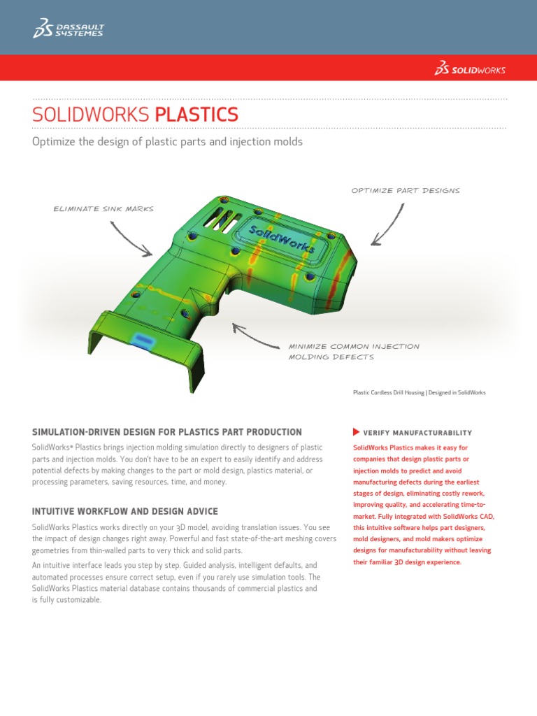 SolidWorks Plastics 2013 | Simulation | Plastic