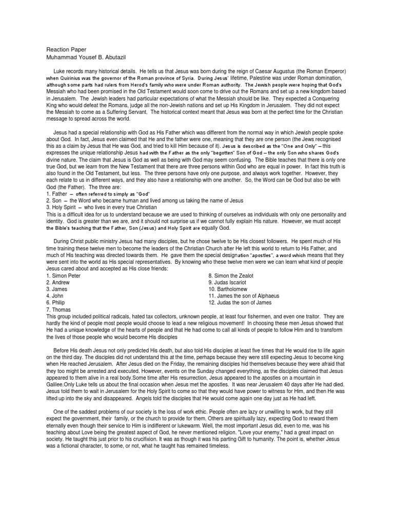 Jesus | PDF | God The Father | Jesus