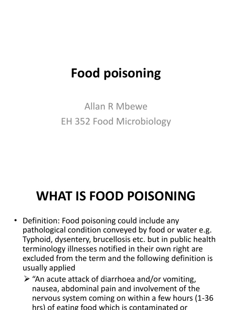 Understanding Food Poisoning Types | PDF | Foodborne Illness | Infection