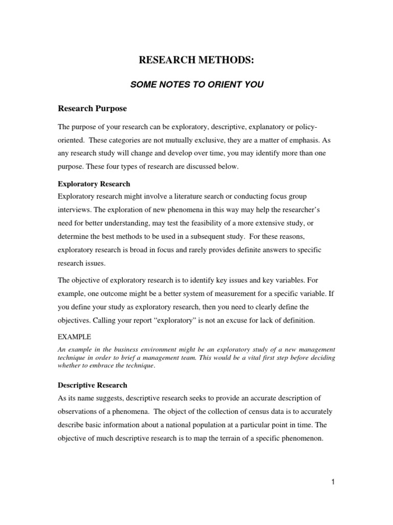 Research Methods Notes | Download Free PDF | Qualitative Research ...
