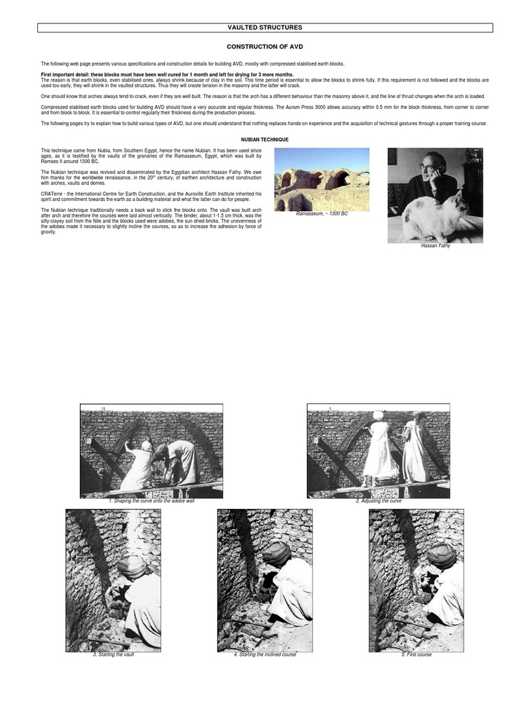 4 Avd Construction en PDF | PDF | Vault (Architecture) | Mortar (Masonry)