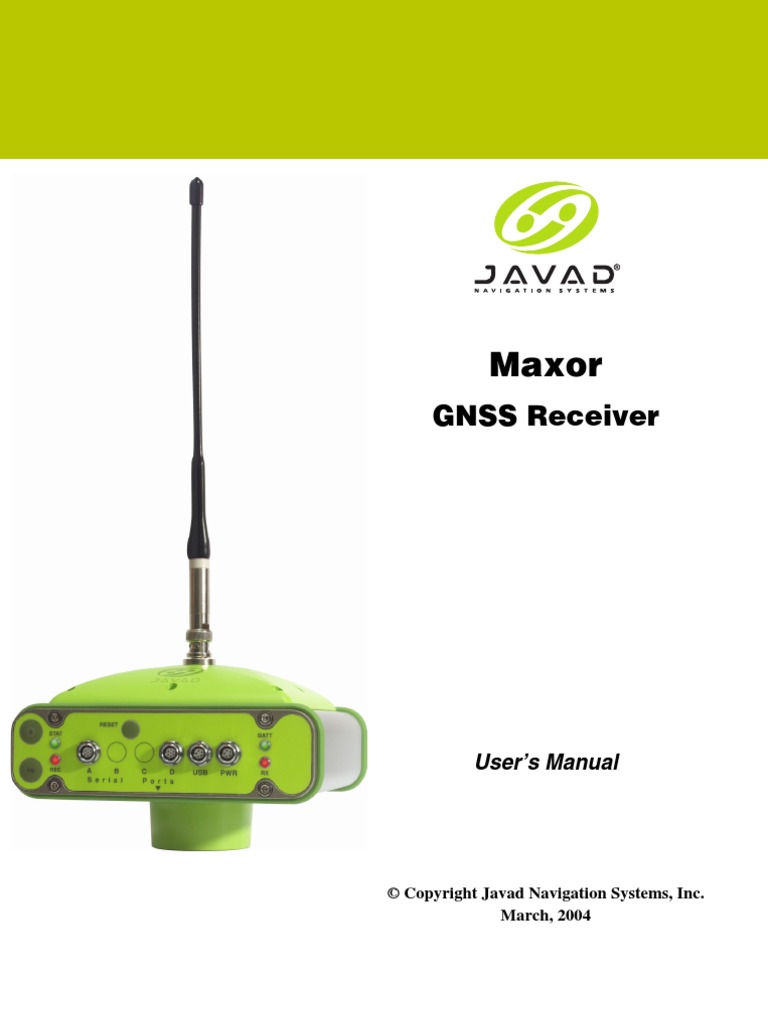 Maxor User Manual | PDF | Global Positioning System | Wireless