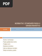 Normativi I Standardi Rada U Gradjevinarstvu | PDF