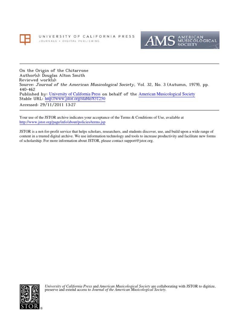 Origin and Role of the Chitarrone | PDF | Music Technology | Classical ...