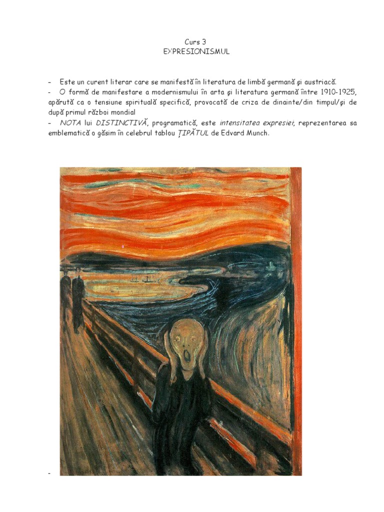 expresionismul curs