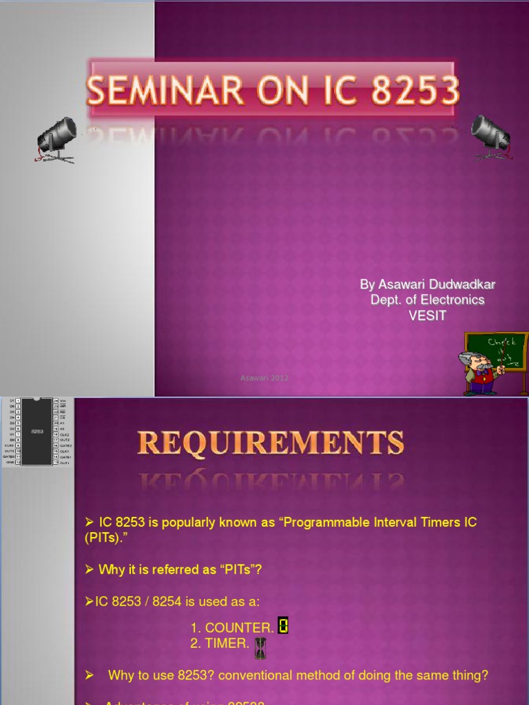 IC - 8253 PIT Intels Programable Interval Timer IC | PDF | Digital Electronics | Areas Of ...