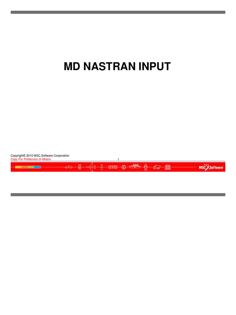 MD Nastran Input | PDF | Computer Programming | Computing