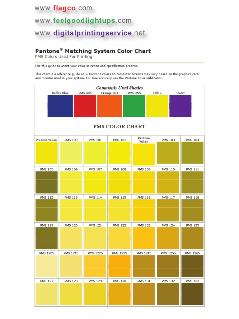 Pantone Color Chart | PDF | Graphic Design | Communication Design