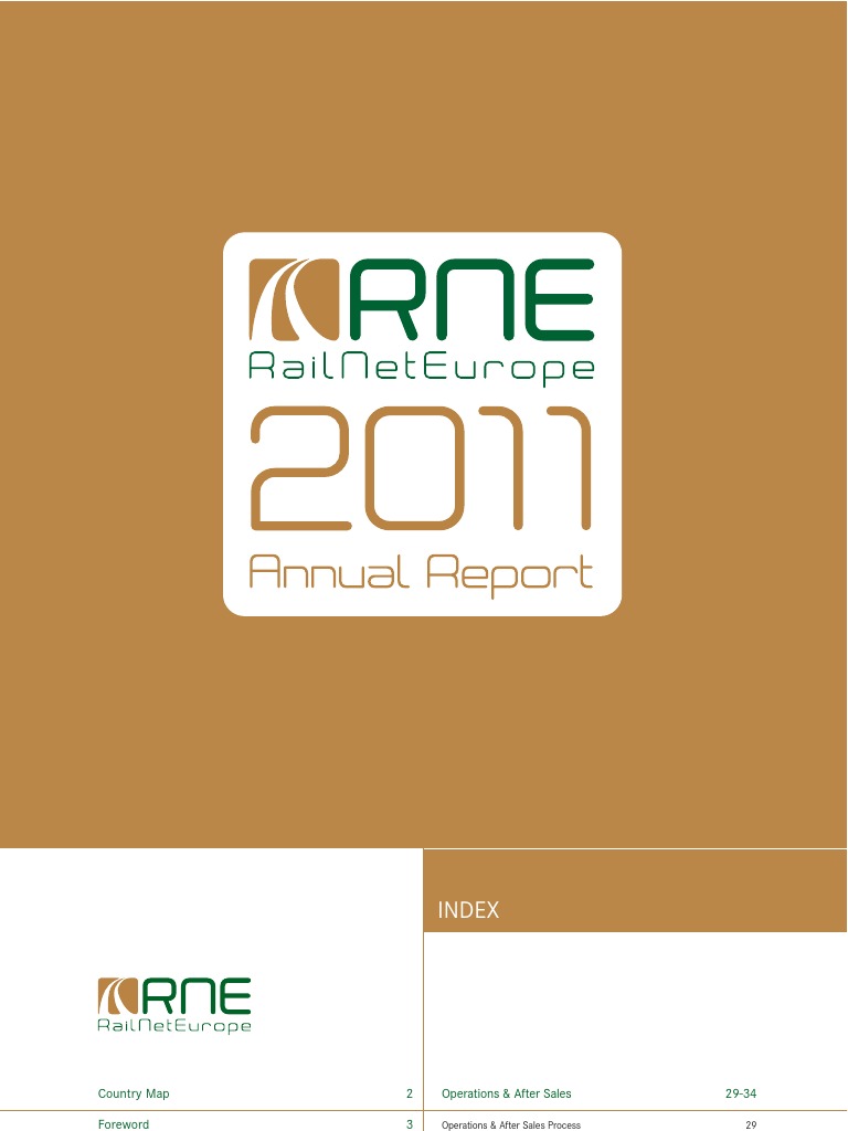 RNE Annual Report 2011 | PDF | Rail Transport | Transport