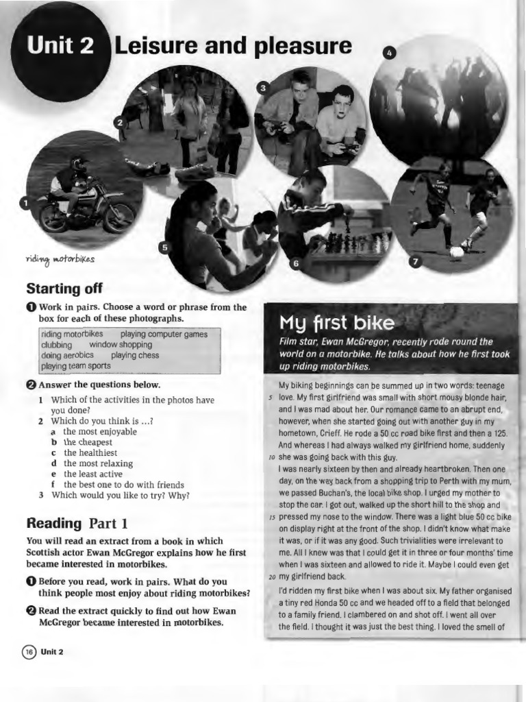 FCE Unit 2 | PDF | Grammar | Style (Fiction)