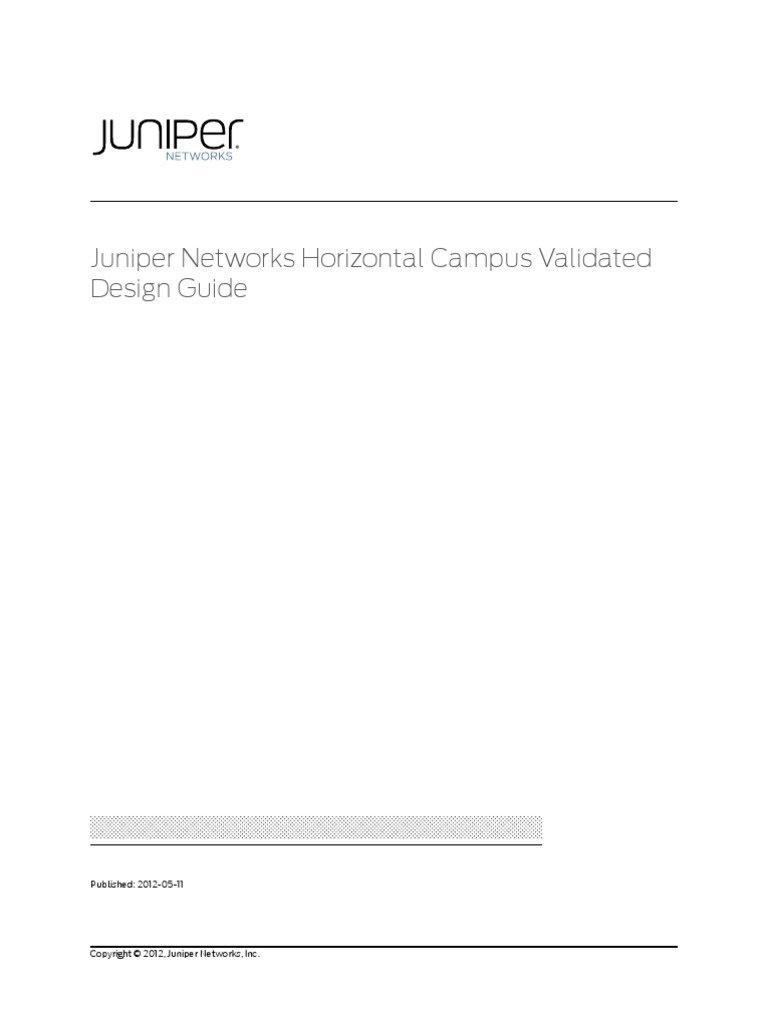 Horizontal Campus Validated Design Guide | PDF | Computer Network | Network Switch