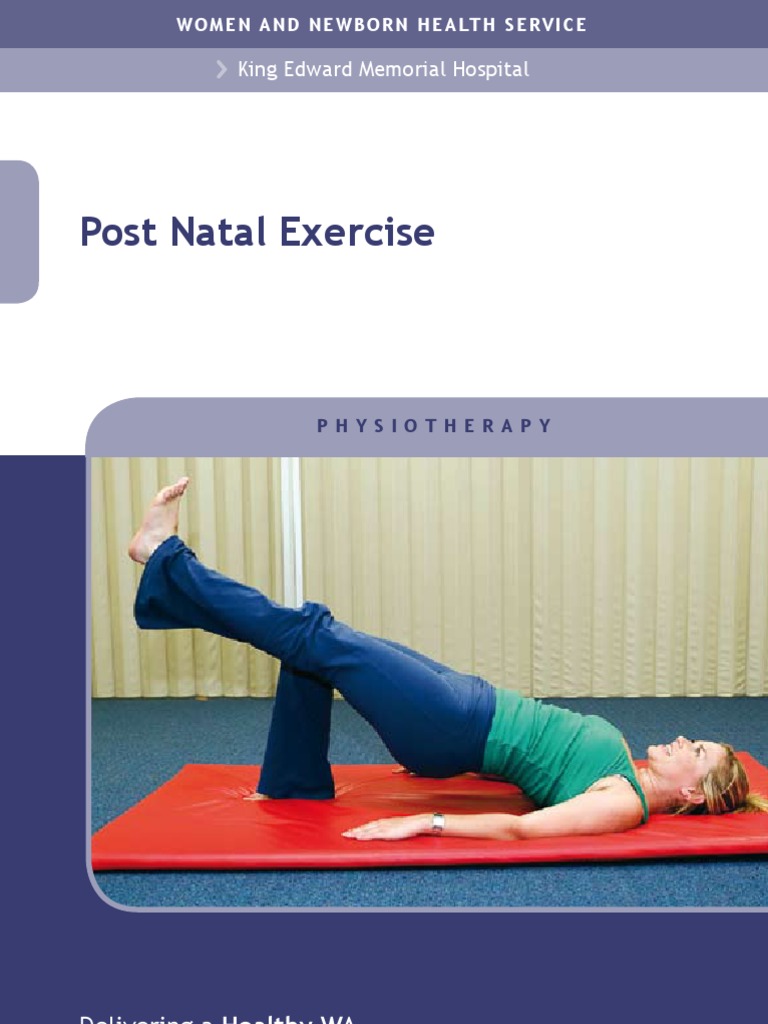 Postnatal Exercise | PDF | Physical Exercise | Pelvis