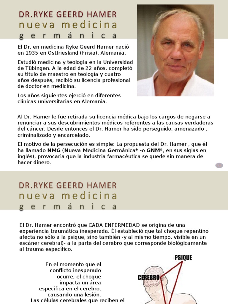 DR Hamer, Las 5 Leyes | Descargar gratis PDF | Cerebro | Psique (psicología)