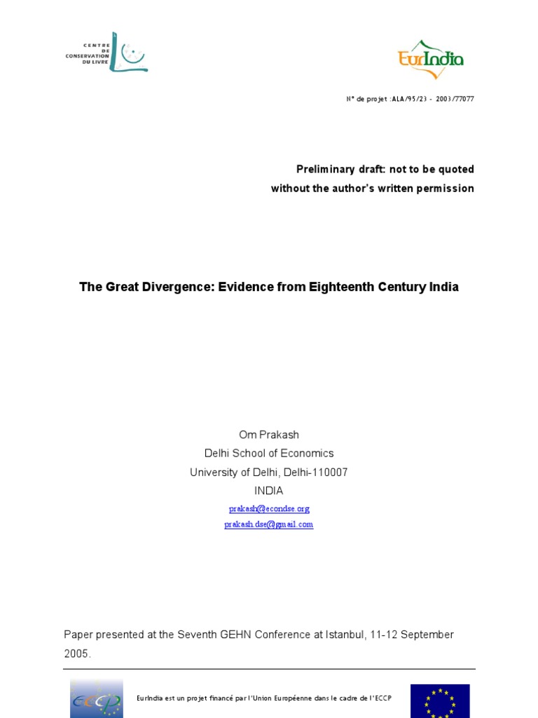 Great Divergence: Europe vs. Asia Analysis | PDF | Trade | Economies