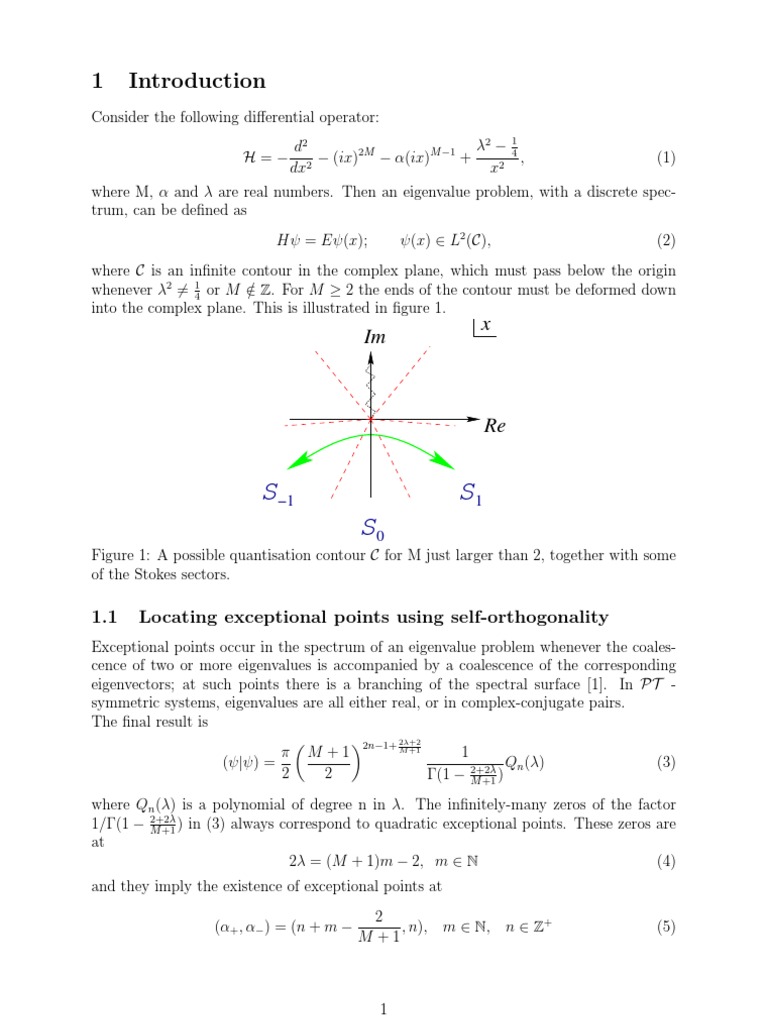 1.1 Locating Exceptional Points Using Self-Orthogonality | PDF | Eigenvalues And Eigenvectors ...