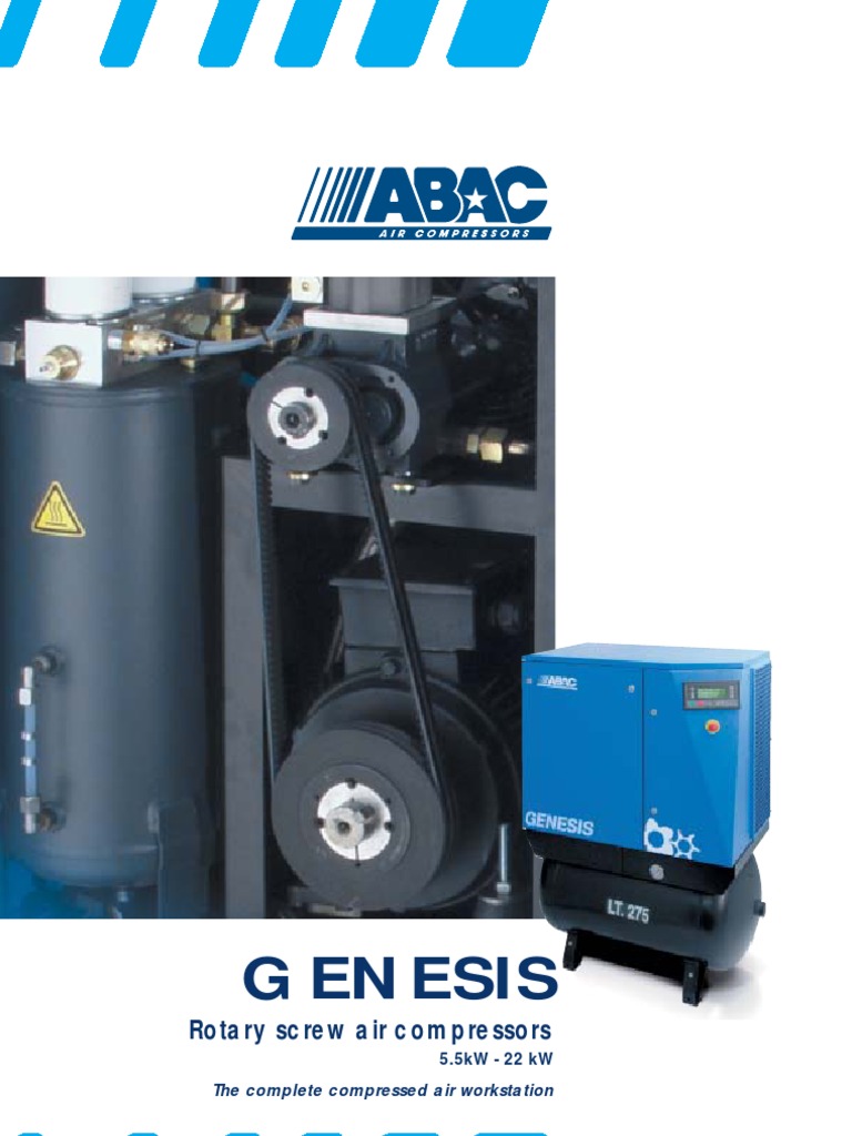Abac Genesis Leaflet - Airflow-Compressors - Co.uk | PDF | Clothes ...