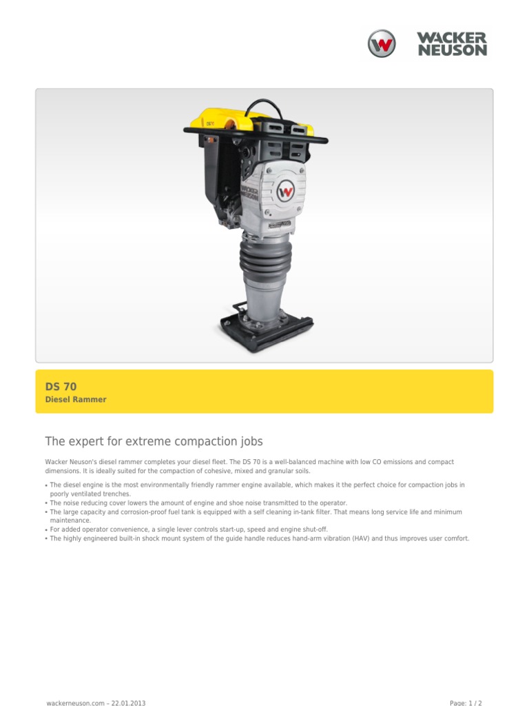 Wacker Neuson-Ds 70 | PDF