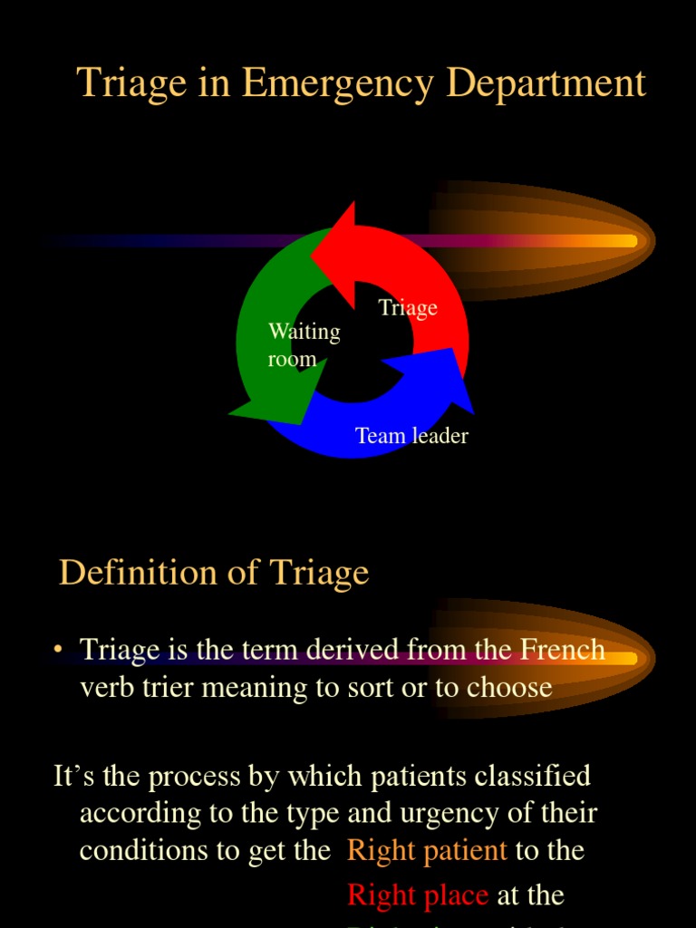Triage (Emergency Department) | PDF | Emergency Department | Major Trauma