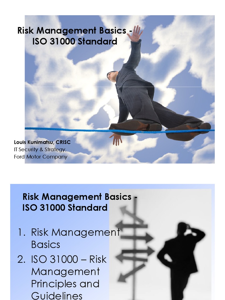 ISO 31000 Risk Management Overview | PDF | Risk Management | Risk