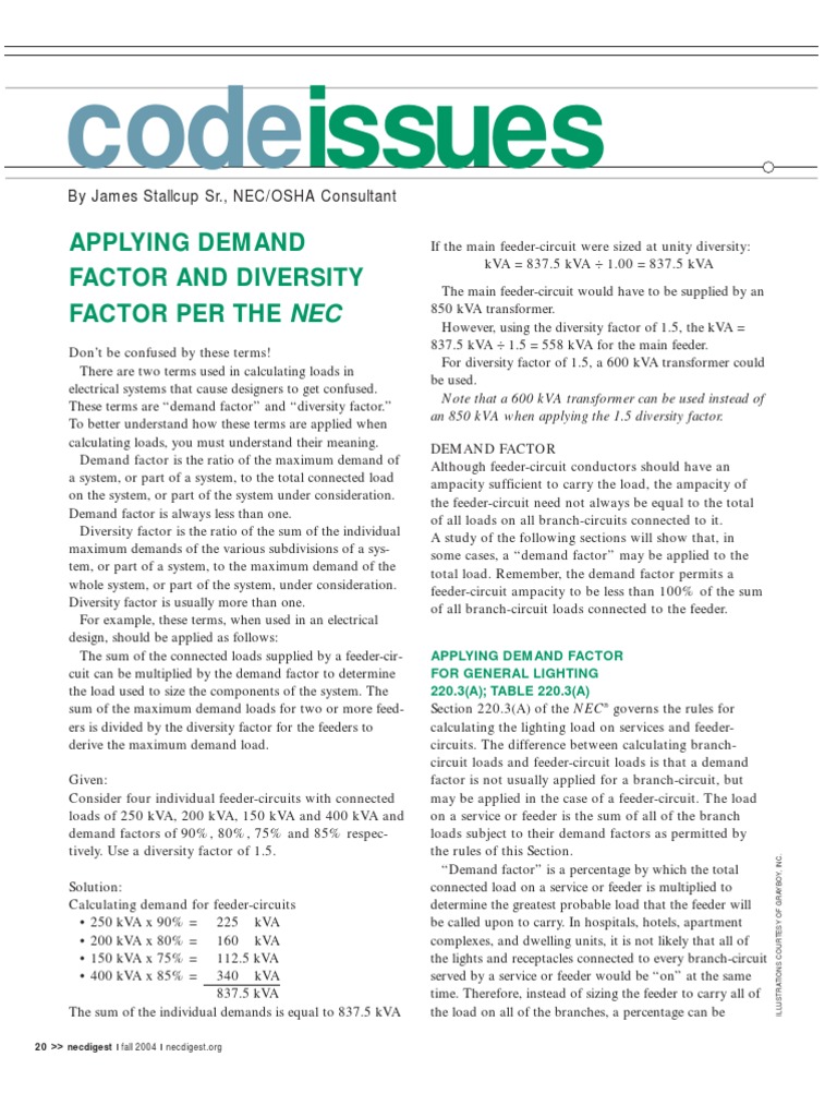 Diversity Factor | PDF | Air Conditioning | Physical Quantities