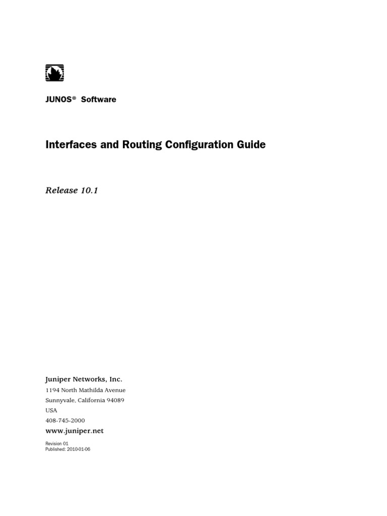 Junos Security Swconfig Interfaces and Routing | PDF | I Pv6 | Computer Network
