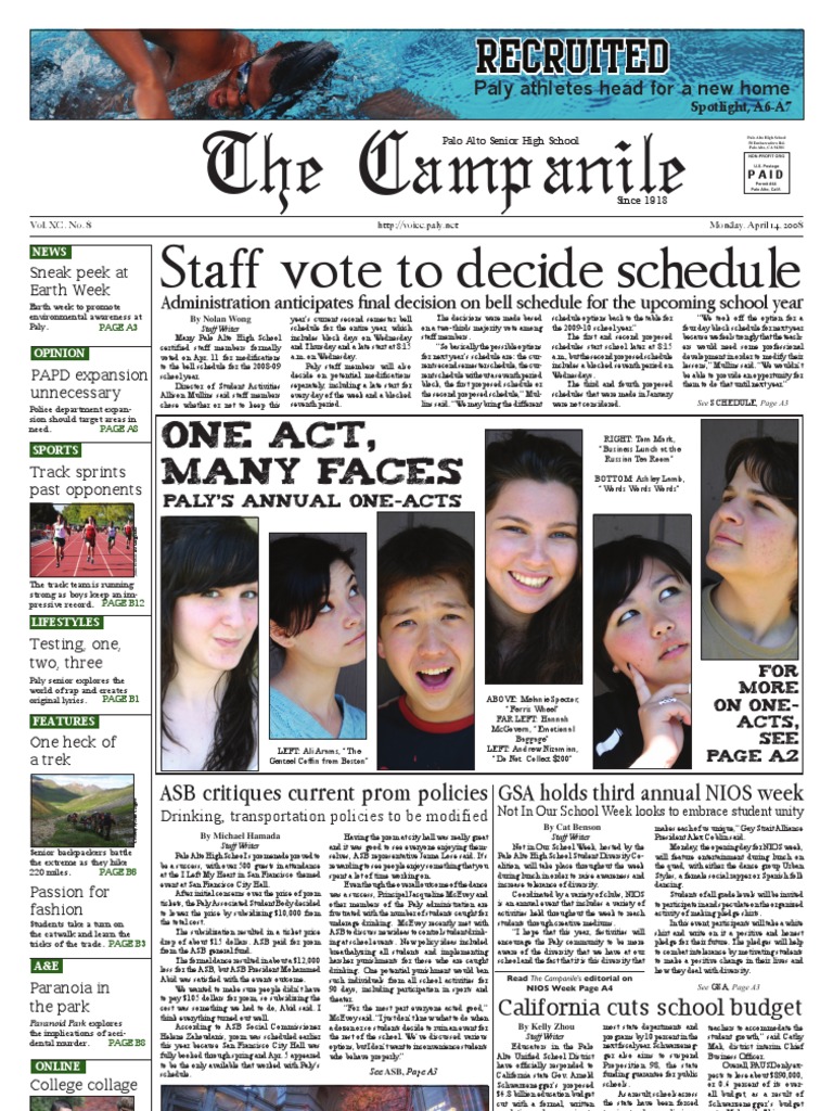 An Excellent High School Newspaper | PDF