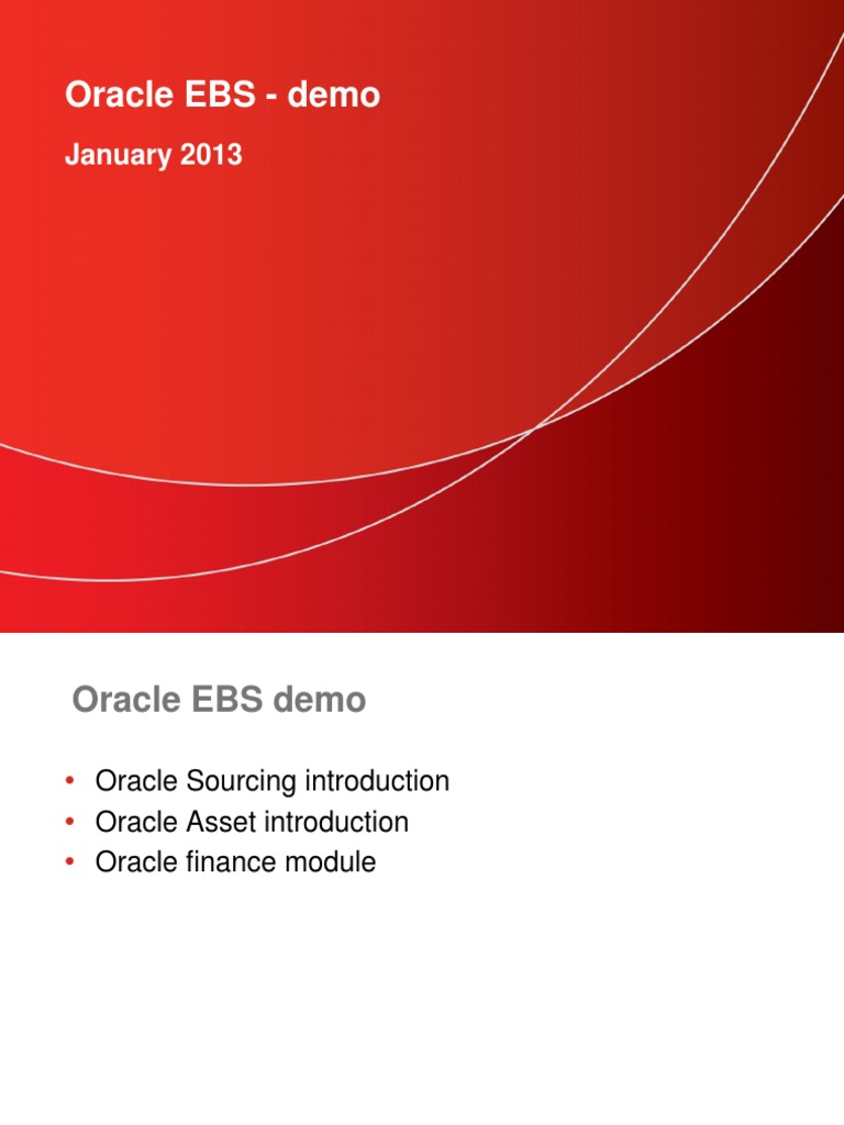 Oracle Demo | PDF | Procurement | Supply Chain