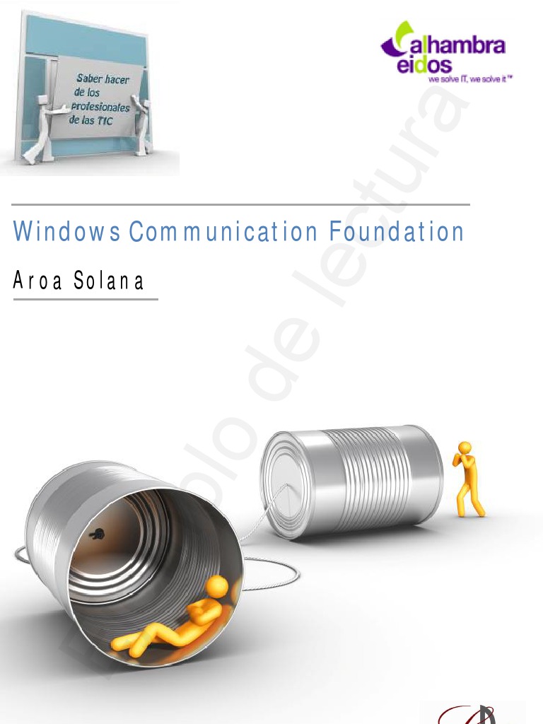 Windows Communication Foundation (Ejemplo) PDF | PDF | Jabón | Arquitectura orientada a Servicios