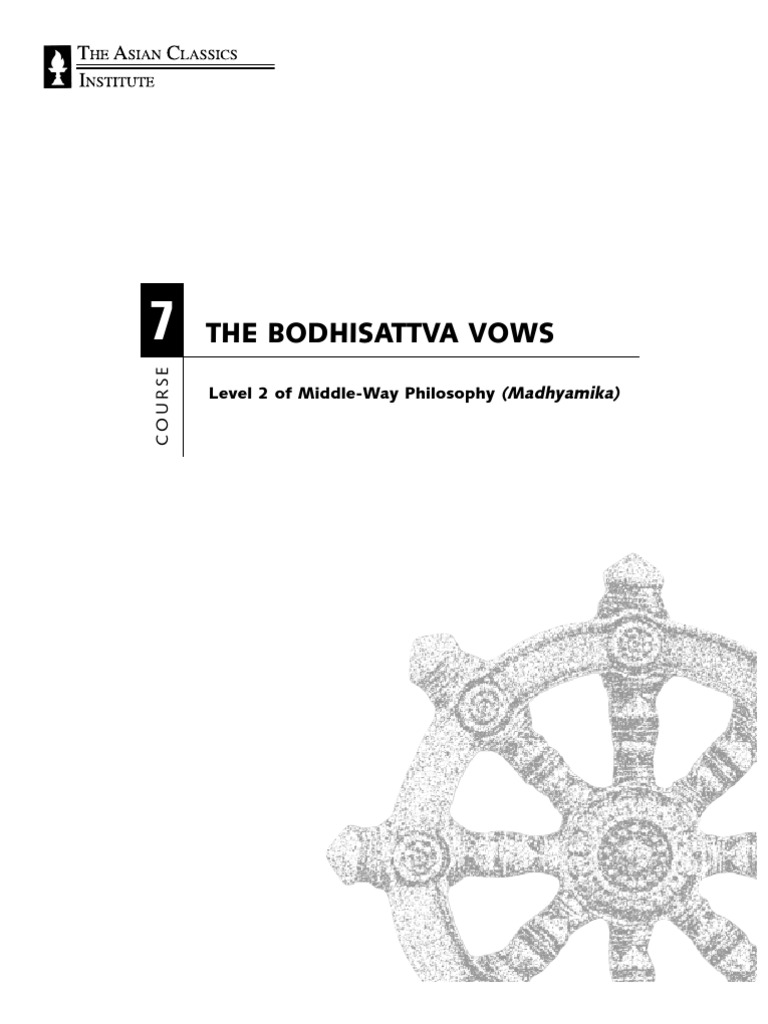 Bodhisattva Vow | PDF | Bodhisattva | Tibetan Buddhism