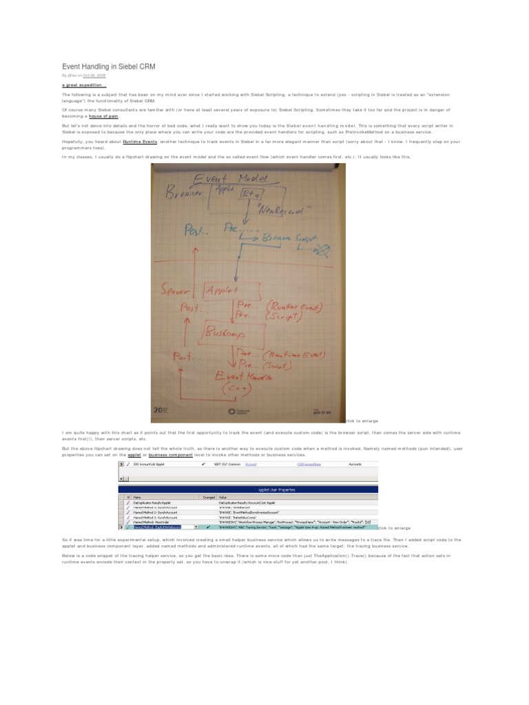 Event Handling In Siebel Crm Pdf Scripting Language Runtime System