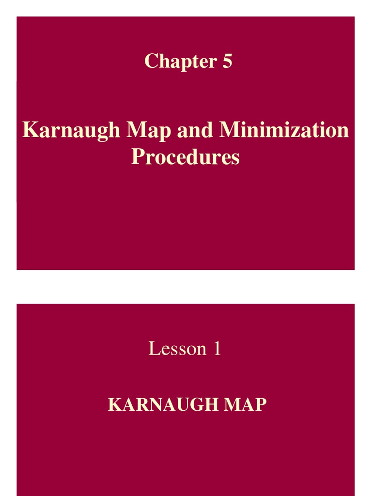 Karnaugh Map and Minimization Procedures | PDF | Conceptual Model | Logic