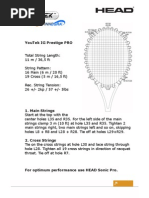 HEAD Stringing Instructions 2014 en | PDF | Ball Games | Athletic Sports