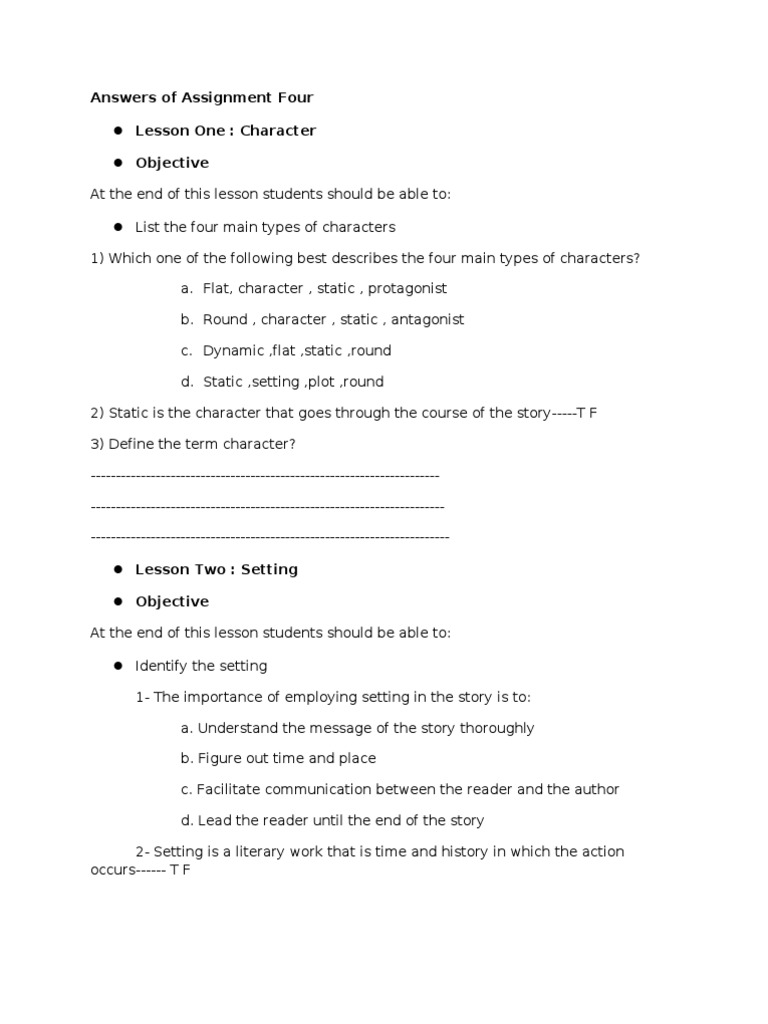 Project | PDF | Plot (Narrative) | Test (Assessment)