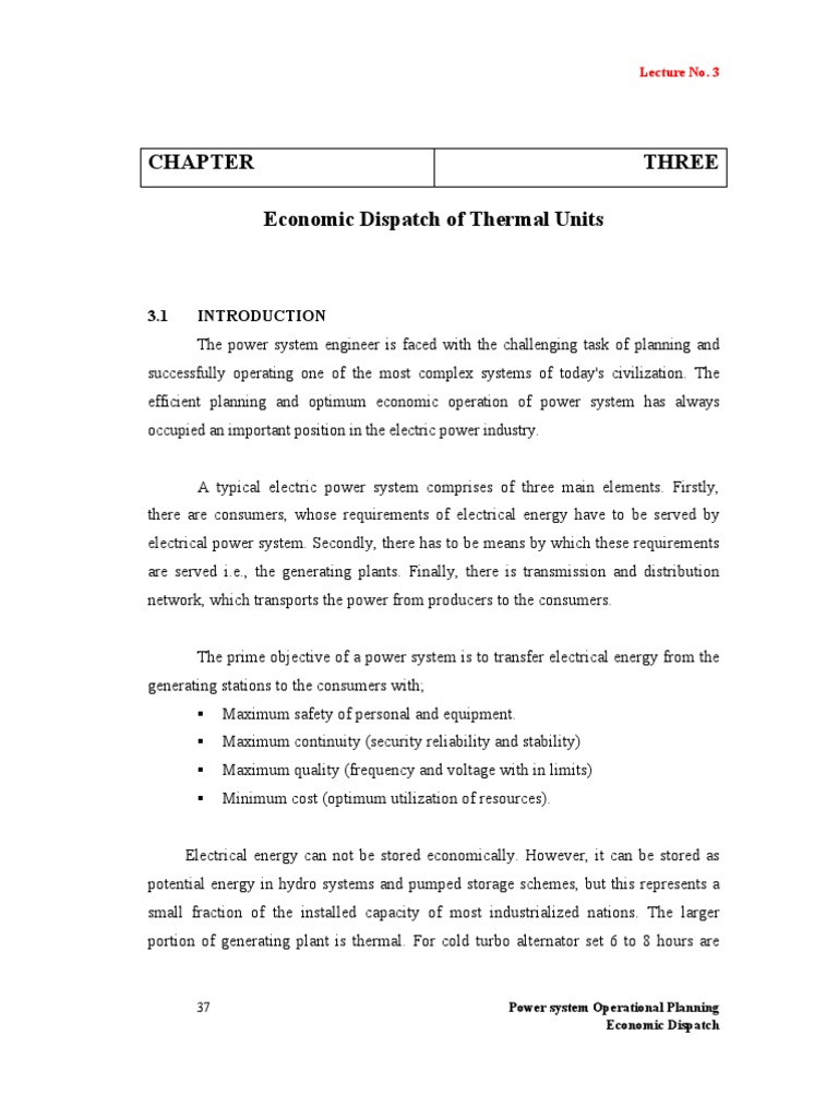 Economic Dispatch | PDF | Linear Programming | Mathematical Optimization