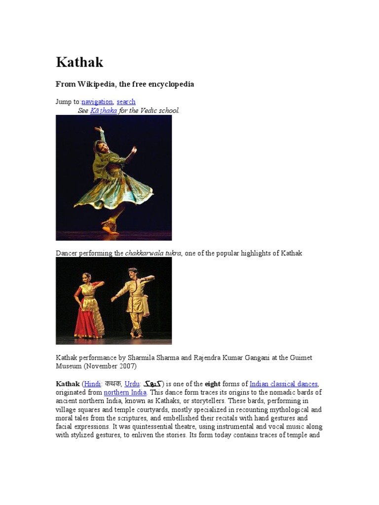 Kathak | PDF | Massage | Dances