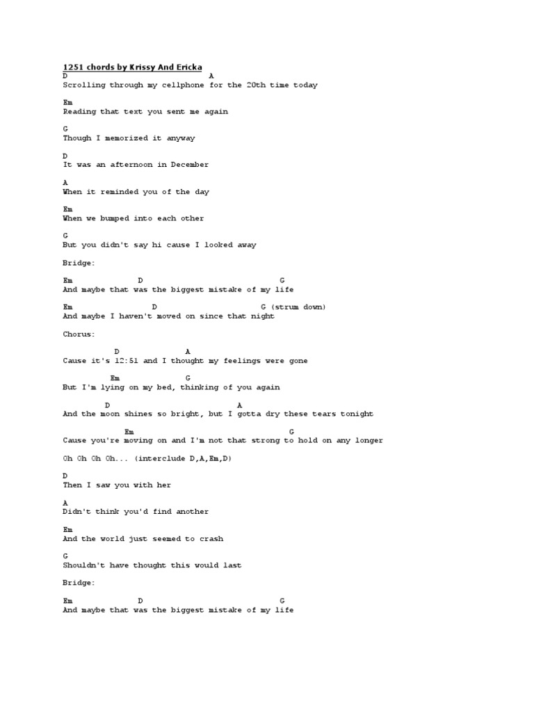 1251 Chords | PDF | Language Arts & Discipline | Poetry