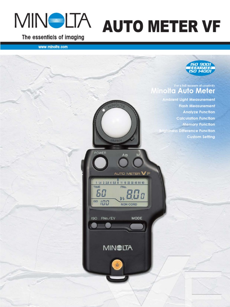 Minolta Auto Meter VF | PDF