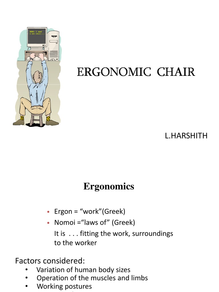 Ergonomic Chair PDF | PDF | Chair