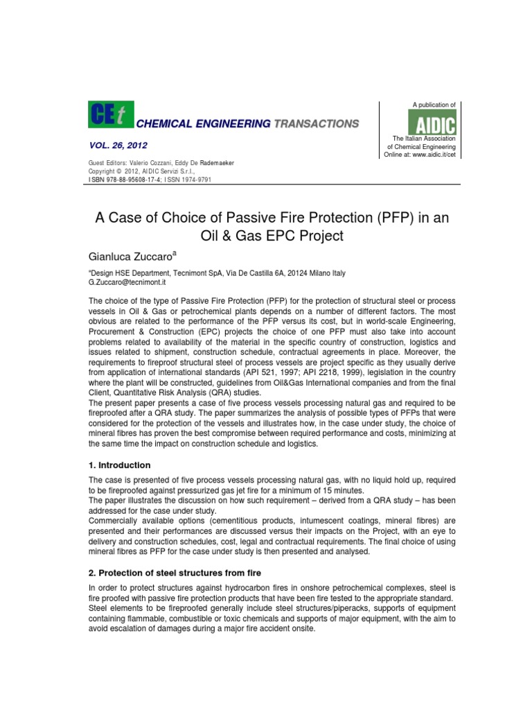Passive Fire Protection Case Study PDF | PDF | Concrete | Corrosion